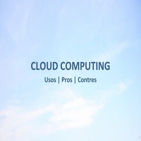 Cloud computing | PPT