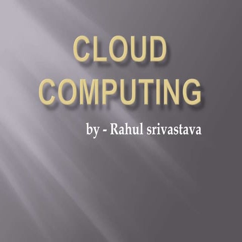 Cloud Bursting Architecture, Cloud Computing | PPTX