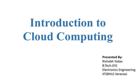 Introduction to Computer Science | PPT