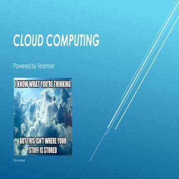 Cloud Computing | PPT