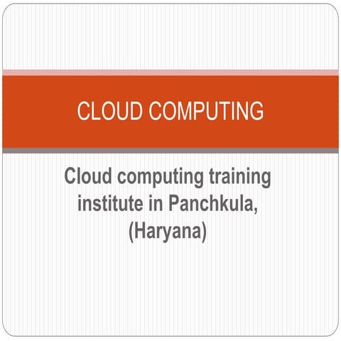 Cloud computing | PPT