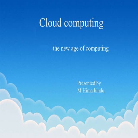 Cloud computing | PPT