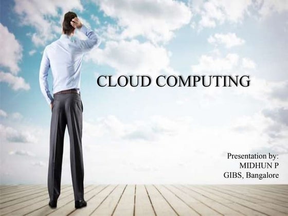 Cloud computing ppt | PPT