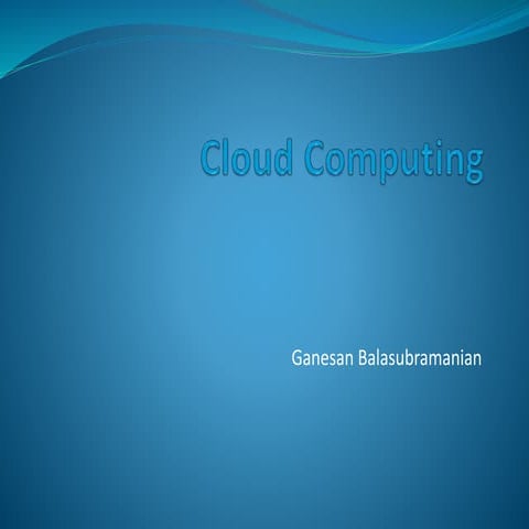 Cloud computing | PPT
