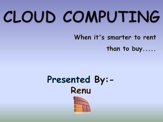 Cloud Computing for college presenation project. | PPTX | Cloud Computing | Internet