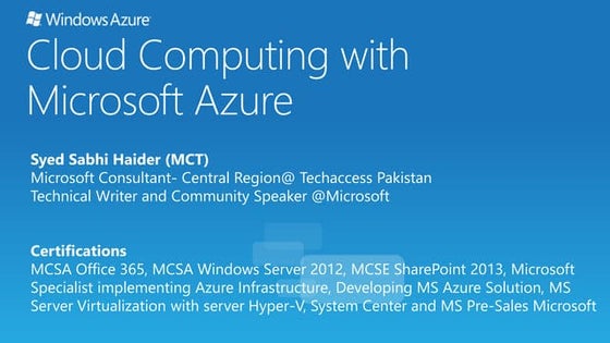 Azure Fundamentals || AZ-900 | PPTX
