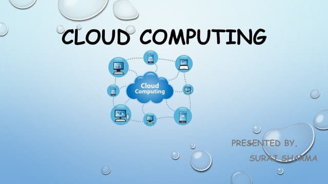Cloud computing simple ppt | PPT