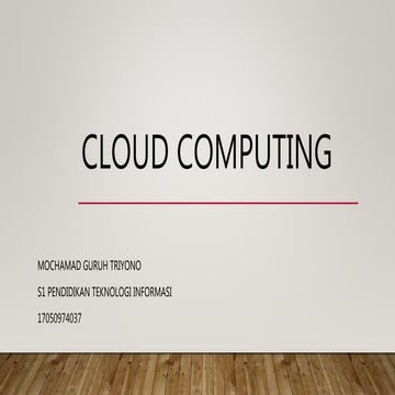 Cloud computing | PPTX