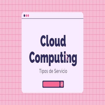 Cloud Computing: Tipos de Servicio | PDF | Cloud Computing | Internet