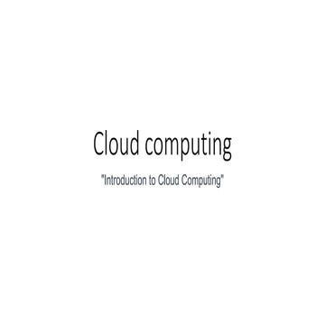cloud computing 2023 | PPT