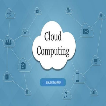 Presentation on CLOUD COMPUTING (21 Slides) | PPTX
