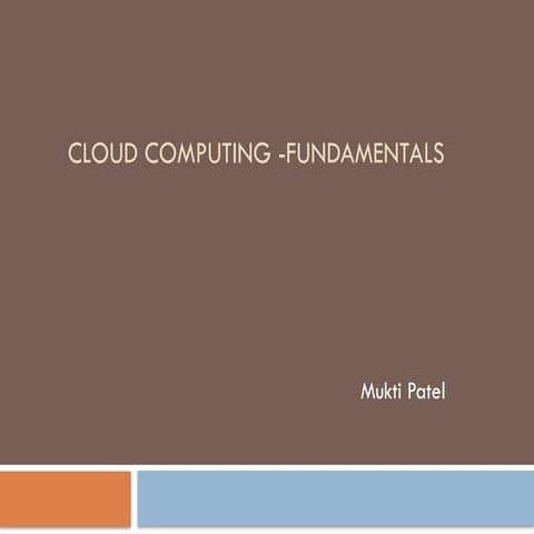 Cloud Computing introduction to I?AAS PASS, SAAS | PPTX
