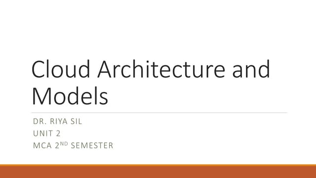 Presentation on cloud computing and ppt.. | PDF