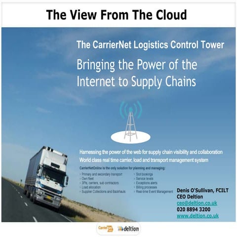 Cloud Computing And The Supply Chain | PPTX