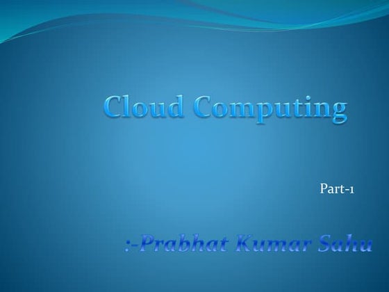 Ravi namboori | Cloud computing | PPT