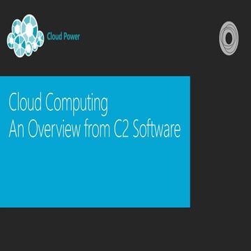 Cloud computing c2 | PPTX