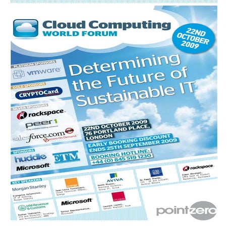 Cloud Computing World Forum | PDF | Cloud Computing | Internet