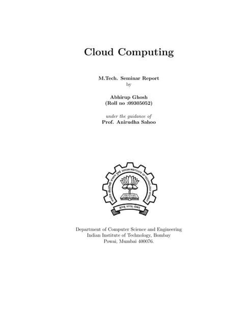 Report on cloud computing by prashant gupta | DOCX