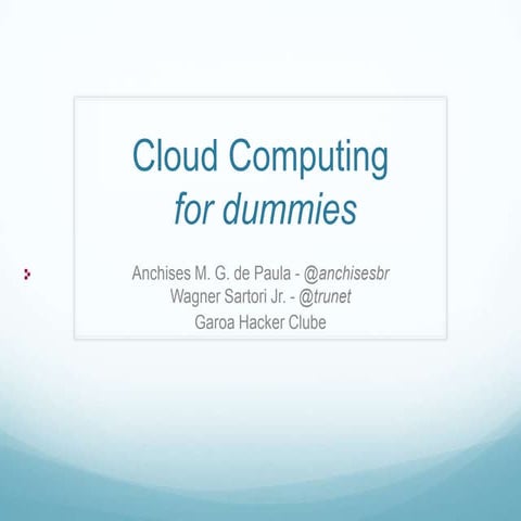 Cloud computing for dummies | PPTX