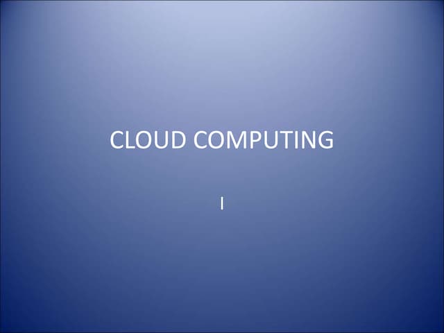 System Models For Distributed And Cloud Computing Ppt