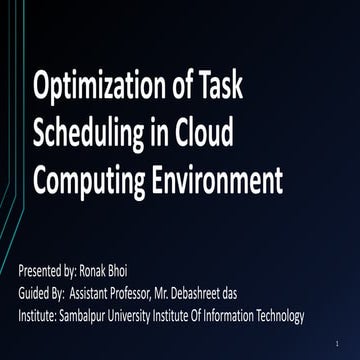 Cloud Computing In Cloud Computing Environment Monarch Butterfly Algorithm Ppt