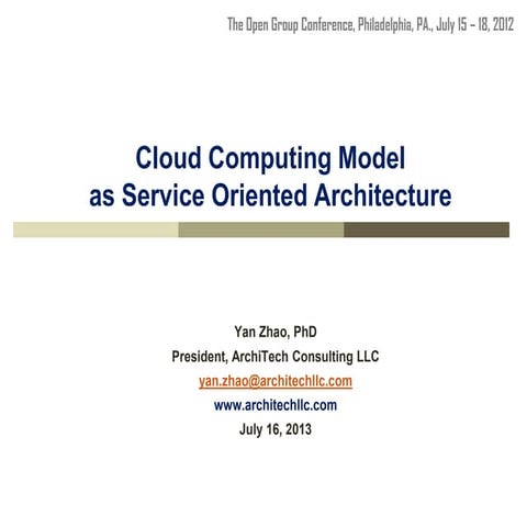 Cloud Computing Model With Service Oriented Architecture Pdf Cloud Computing Internet