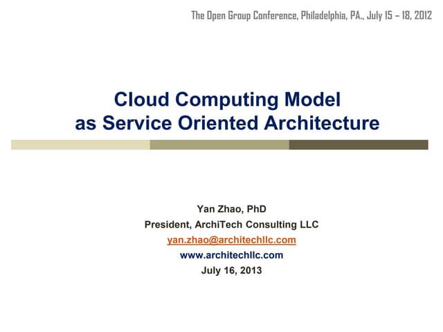 Cloud Computing Model With Service Oriented Architecture Pdf Cloud Computing Internet