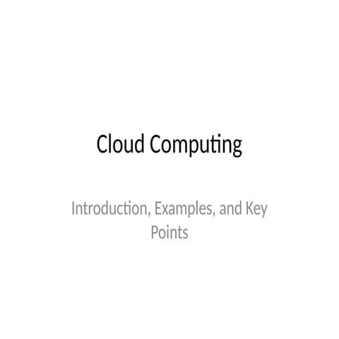 Cloud_Computing_PPT.pptx for cloud computing technology field | PPT