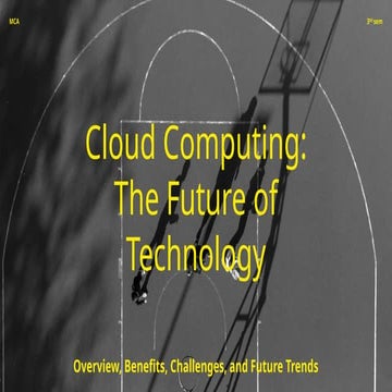Cloud Computing The Future of Technology | PPTX