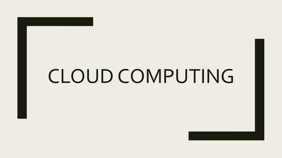 Cloud | PPT