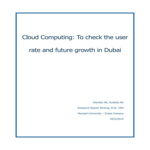 Cloud computing research | PDF