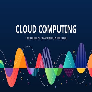 Cloud Computing presentation describing its types | PPTX
