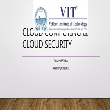 Cloud computing & security | PPTX
