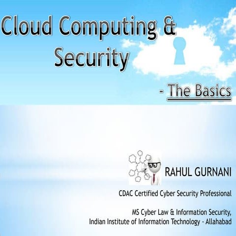 Cloud computing & security basics | PPT