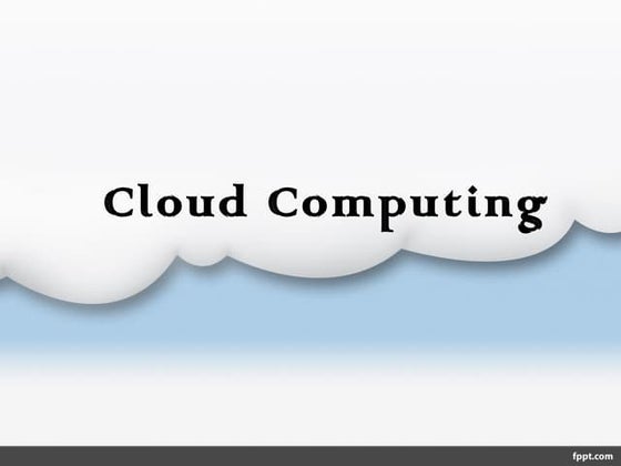 IBM Cloud Introduction | PPT