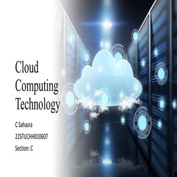 Cloud Computing Technologyts ppt and pdf | PPT