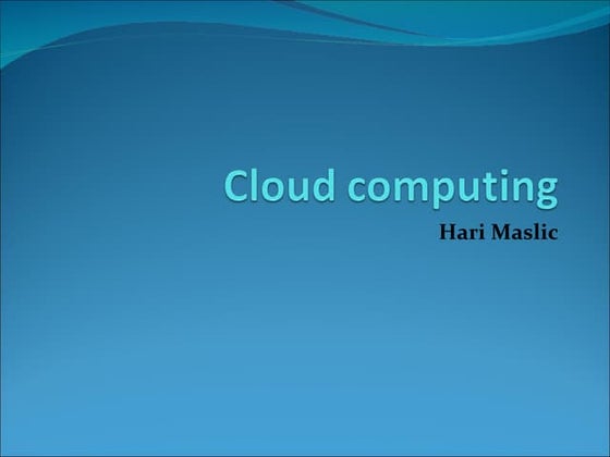 Cloud Computing Overview | Torry Harris Whitepaper | PDF