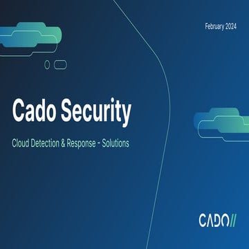 Cloud Detection & Response - Solutions - | PDF