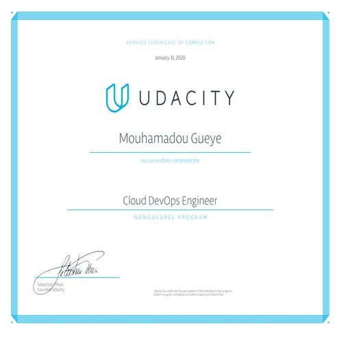 Cloud DevOps Engineer Nanodegre | PDF