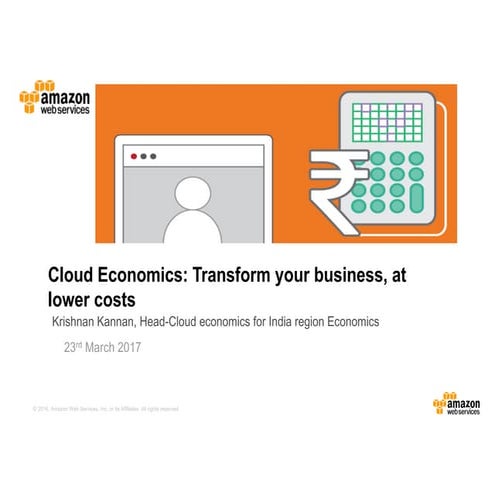 Cloud economics webinar 230317 | PPT