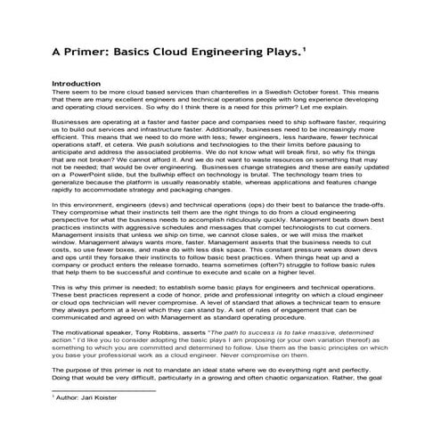 Cloud engineering basics | PDF