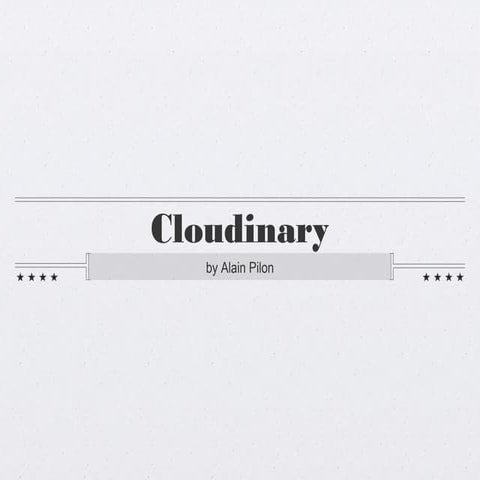 MontrealRb presentation: Cloudinary | PPT
