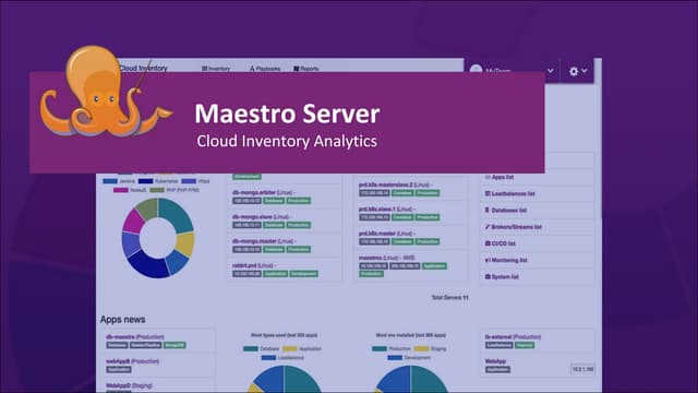 Cloud Inventory Analytics Maestro Server Ppt