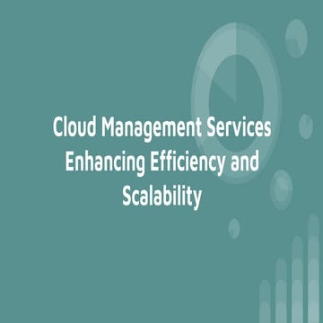 Cloud Management Services.pdf | Cloud Computing | Internet