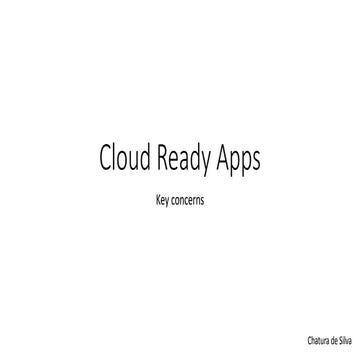 Cloud Ready Apps | PPT