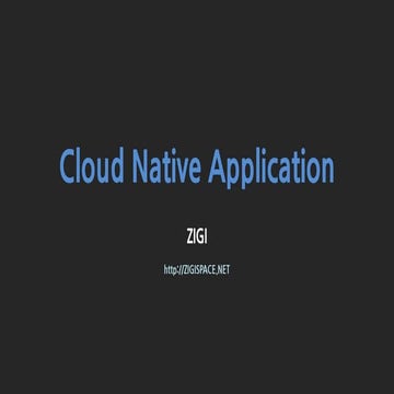 Cloud native app | PPT