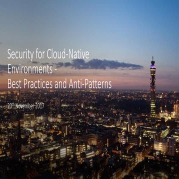 Cloud native patterns antipatterns | PDF