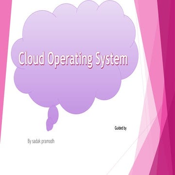 Cloud operating system | PPTX
