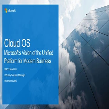 Cloud os vision | PPT | Free Download