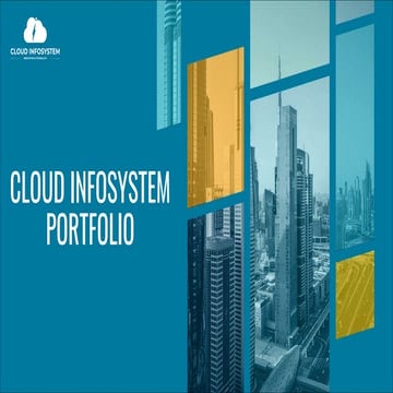 Cloud Infosystem Portfolio | PPT